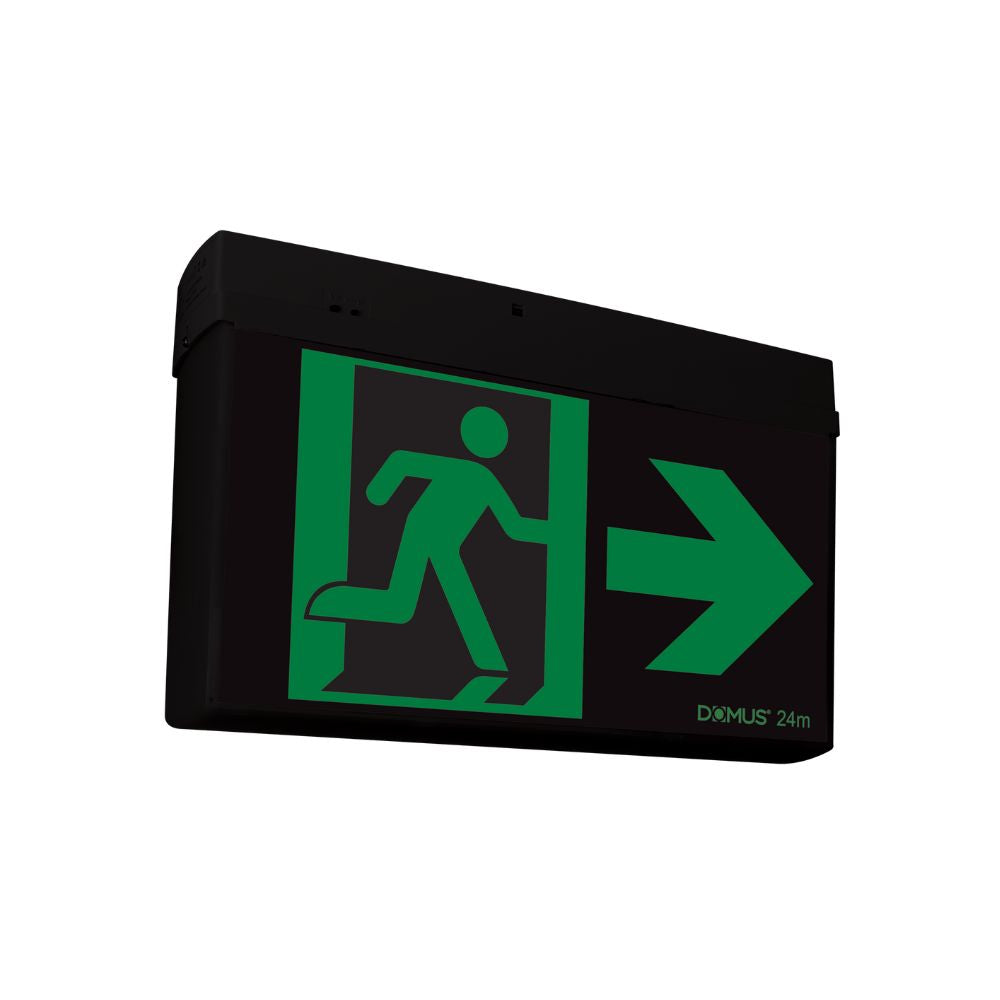 EXIT-SM-24M - 3.5W LED Wall/Ceiling Surface Mounted Exit Sign - Black ...
