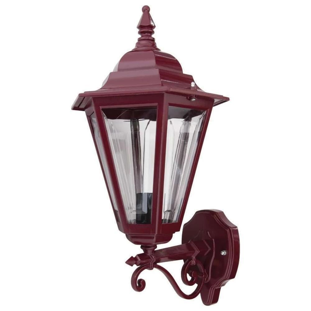 GT-421 Turin Upward Wall Light - Powder Coated Finish / B22 - Burgundy ...