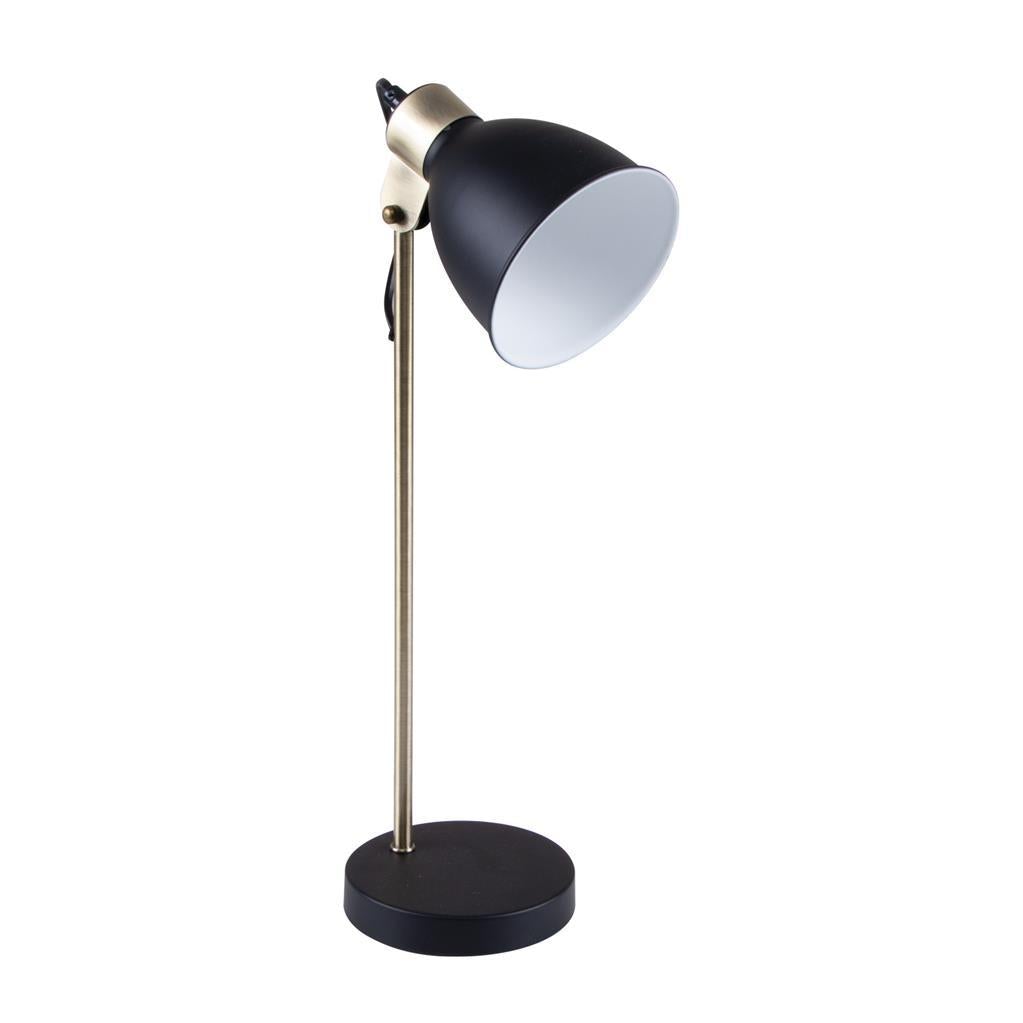 LEAH-DL DESK LAMP 1XE27 240V - Black – Downlights Online