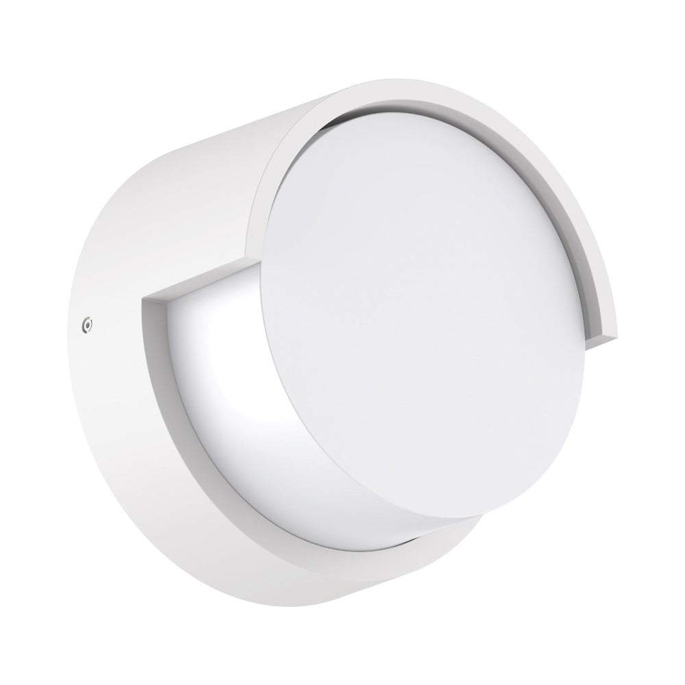 LIVI-8 Round 8W 240V IP65 down Exterior wall light - White – Downlights ...