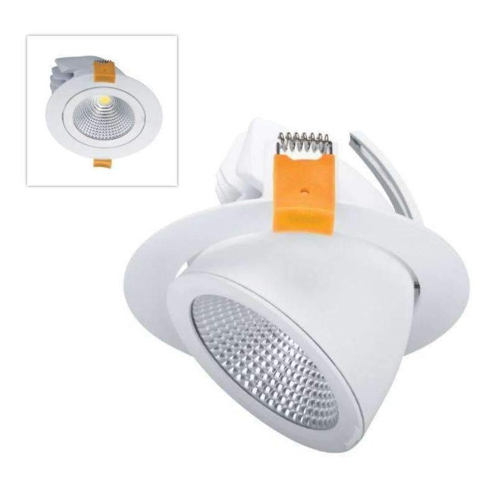 SCOOP-25 - 25W LED Dimmable Scoop Adjustable Downlight - 5000K - White ...