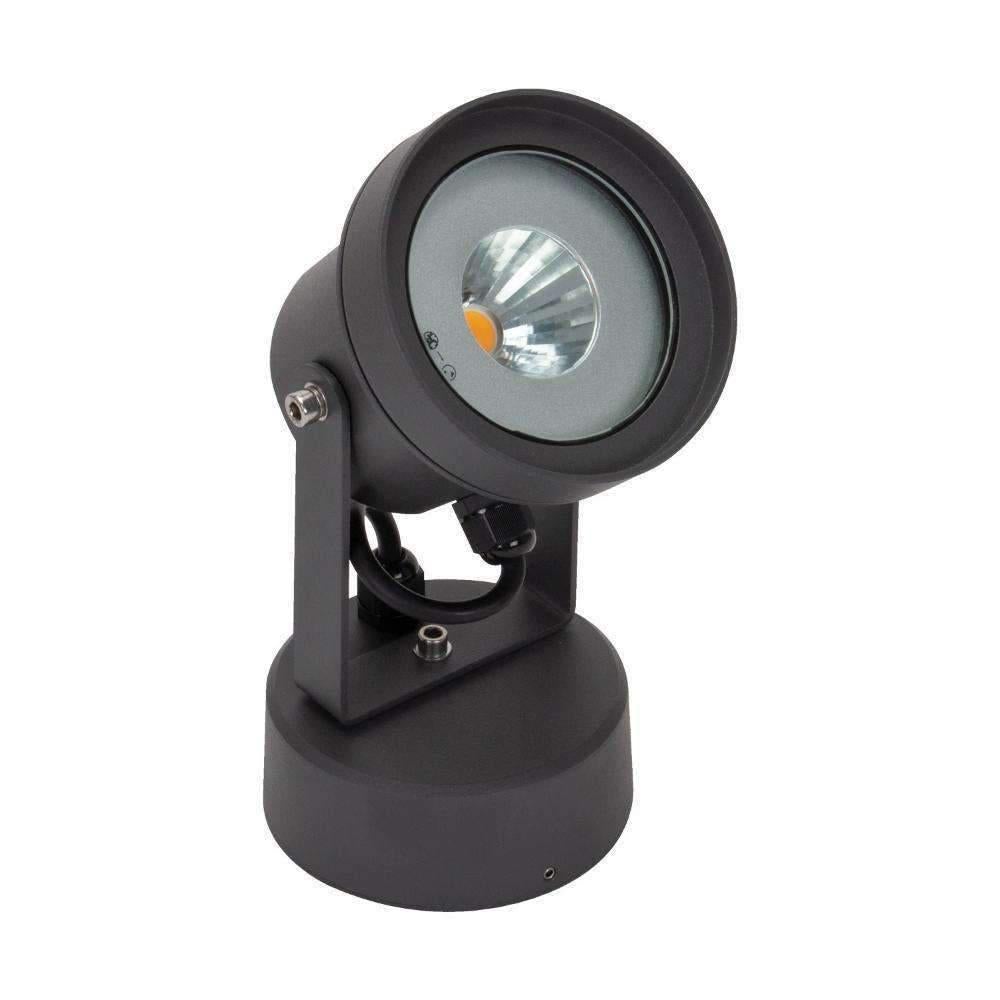 VISION-12 - 12W LED Exterior Spotlight IP54 Dark Grey - 5000K - Dark G ...